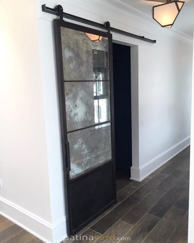 Custom metal and glass barn doors built for you